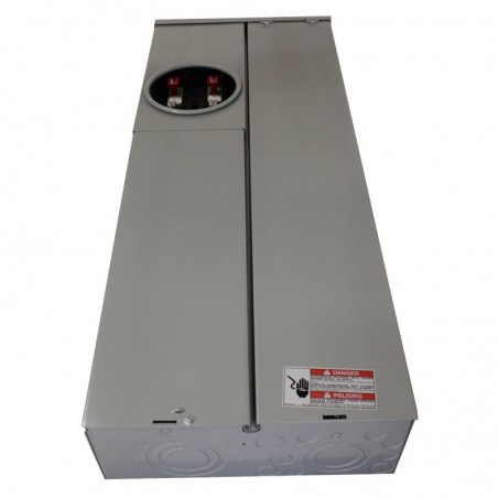 25ft Power Pole with 200-Amp Cutler Hammer Meter Base and Load Center ...