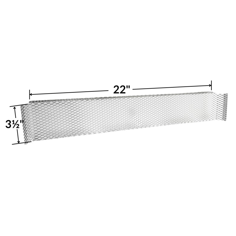 22x3-1/2in Galvanized Metal Eave Rafter Vent - Close Lumber