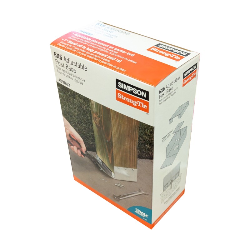 ABW66Z Simpson 6x6 Adj Post Base Z-Max