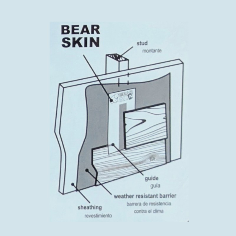 50-pack Bear Skin Joint Flashing Sheets Gray for Lap Board Siding